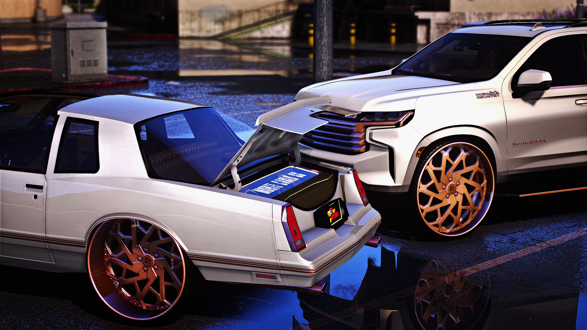 2021 SUBURBAN WITH THE SINGLE CAR TRAILER – PNUT CUSTOMS